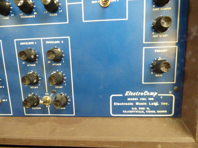 MATRIXSYNTH: Vintage 1970's Blue ElectroComp EML-100 Vintage Analog Module Synthesizer