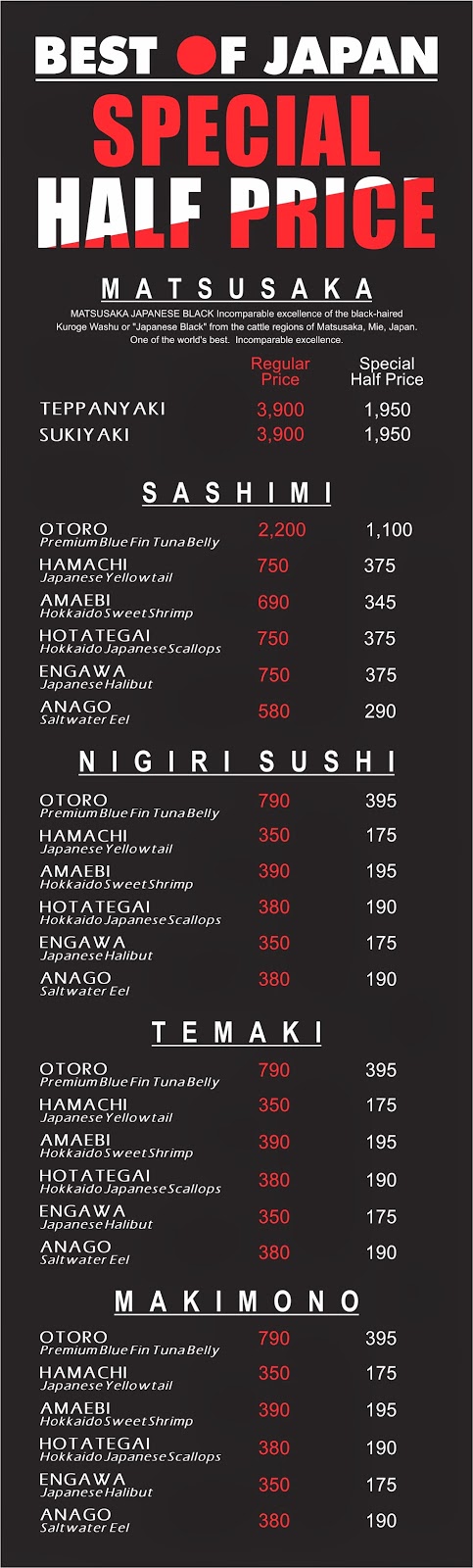 Ogetsu Hime's Best of Japan Premium Dishes in Skypark of SM Aura - A ...