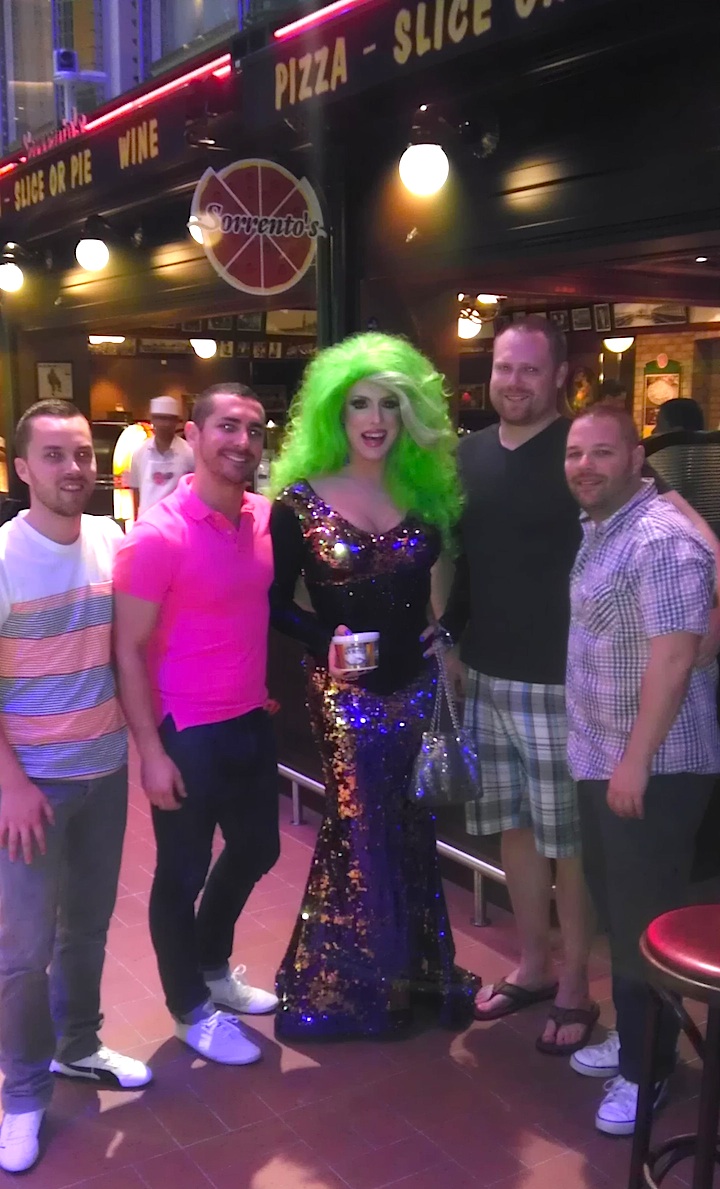 Hedda Lettuce is giving them GOLD on the biggest gay cruise of 2013 ...