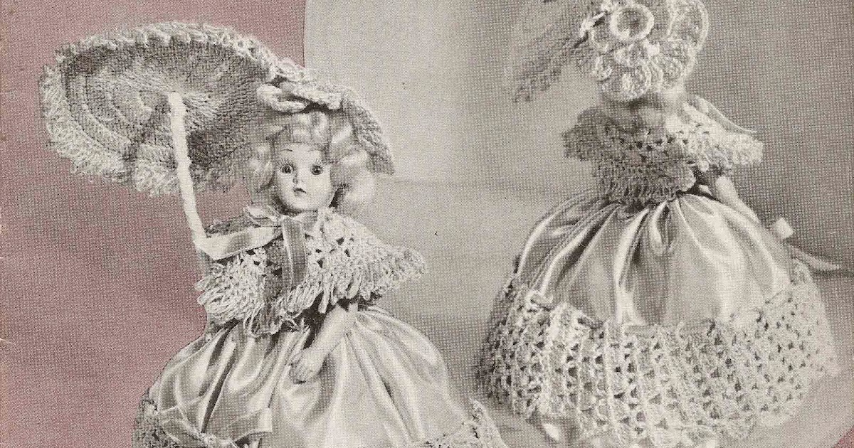 Vintage Knit Crochet Shop Talk: Doll Clothes Crochet Knit Patterns ...