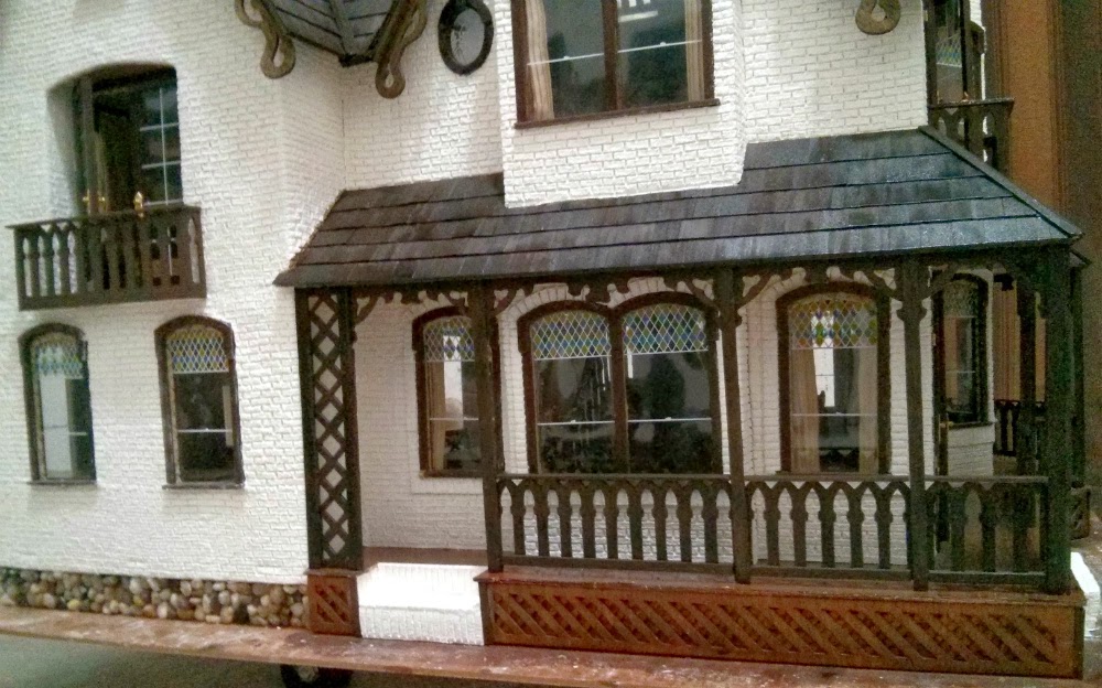 The Garfield Blog: Wrap-Around Porch Railing and Gingerbread Trim