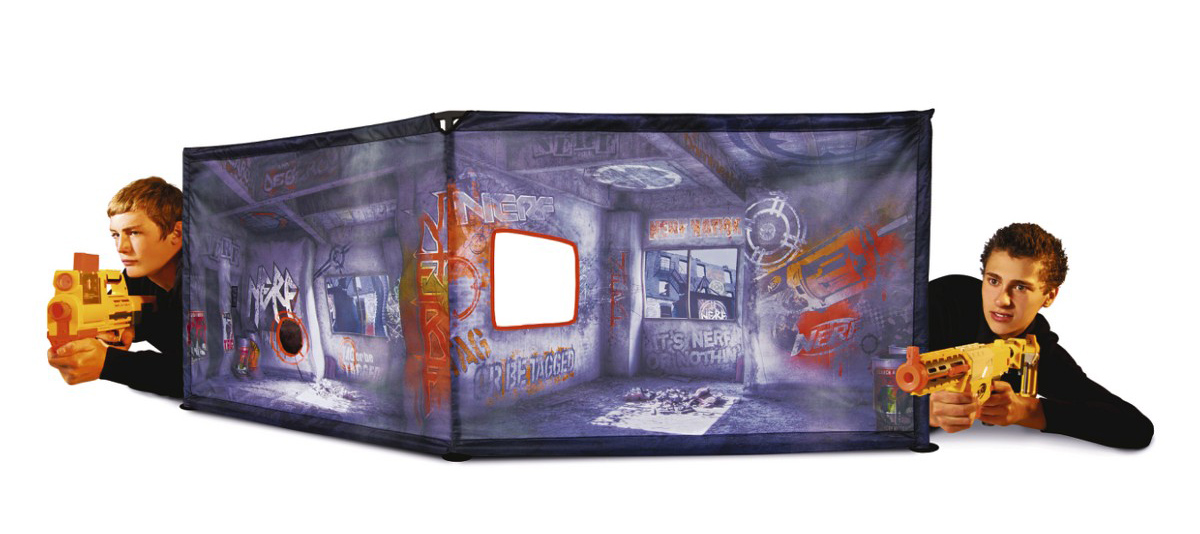 Urban Taggers.: Nerf Double Blockades + Combat Shelter