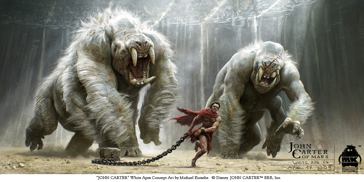 MICHAEL KUTSCHE: John Carter - White Apes Key Frame