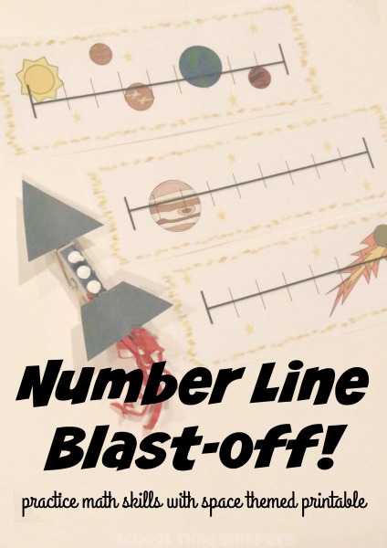 Outer Space Number Line Math Practice | School Time Snippets