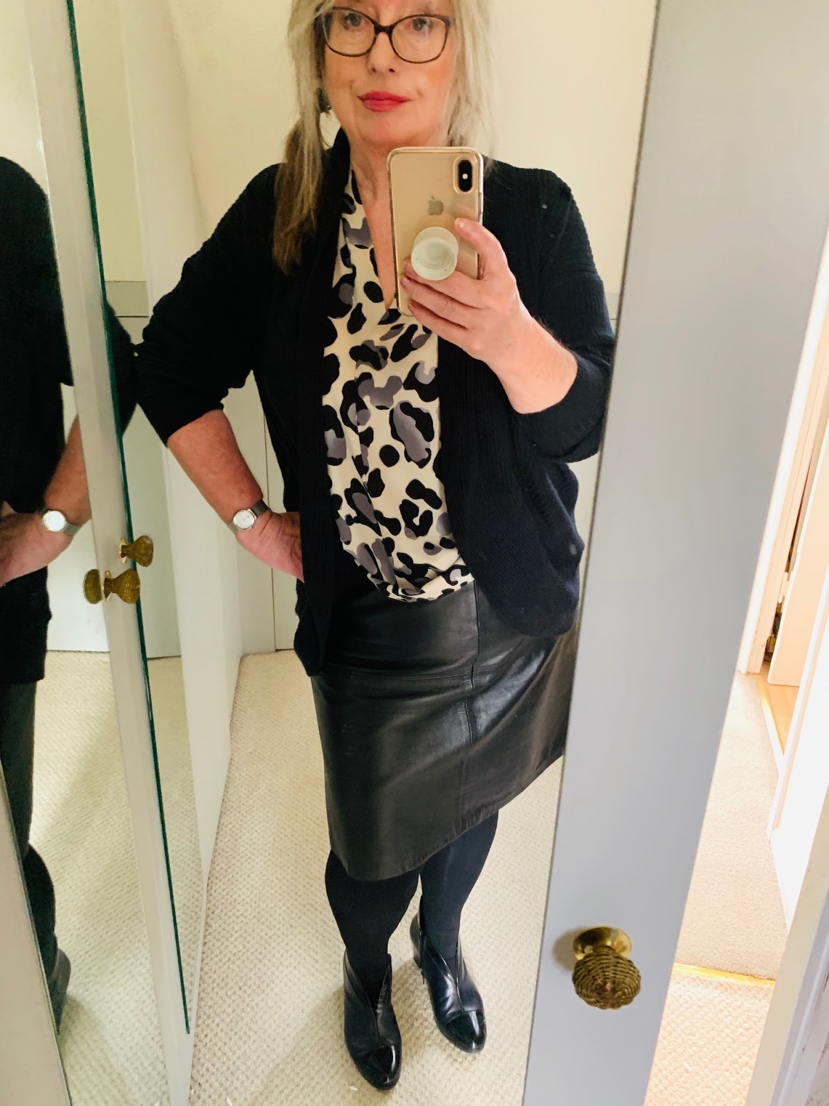 The Pouting Pensioner: Retirement Dressing - Leoprint and Leather