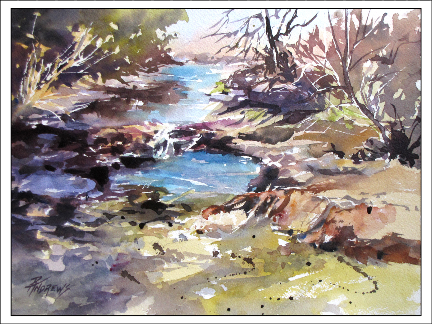 Where ART Lives Gallery Artists Group Blog: Watering Hole..Watercolor ...