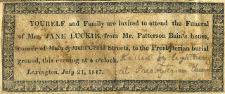 Curiosities & Wonders: Mrs. Luckie: Killed by Lightning