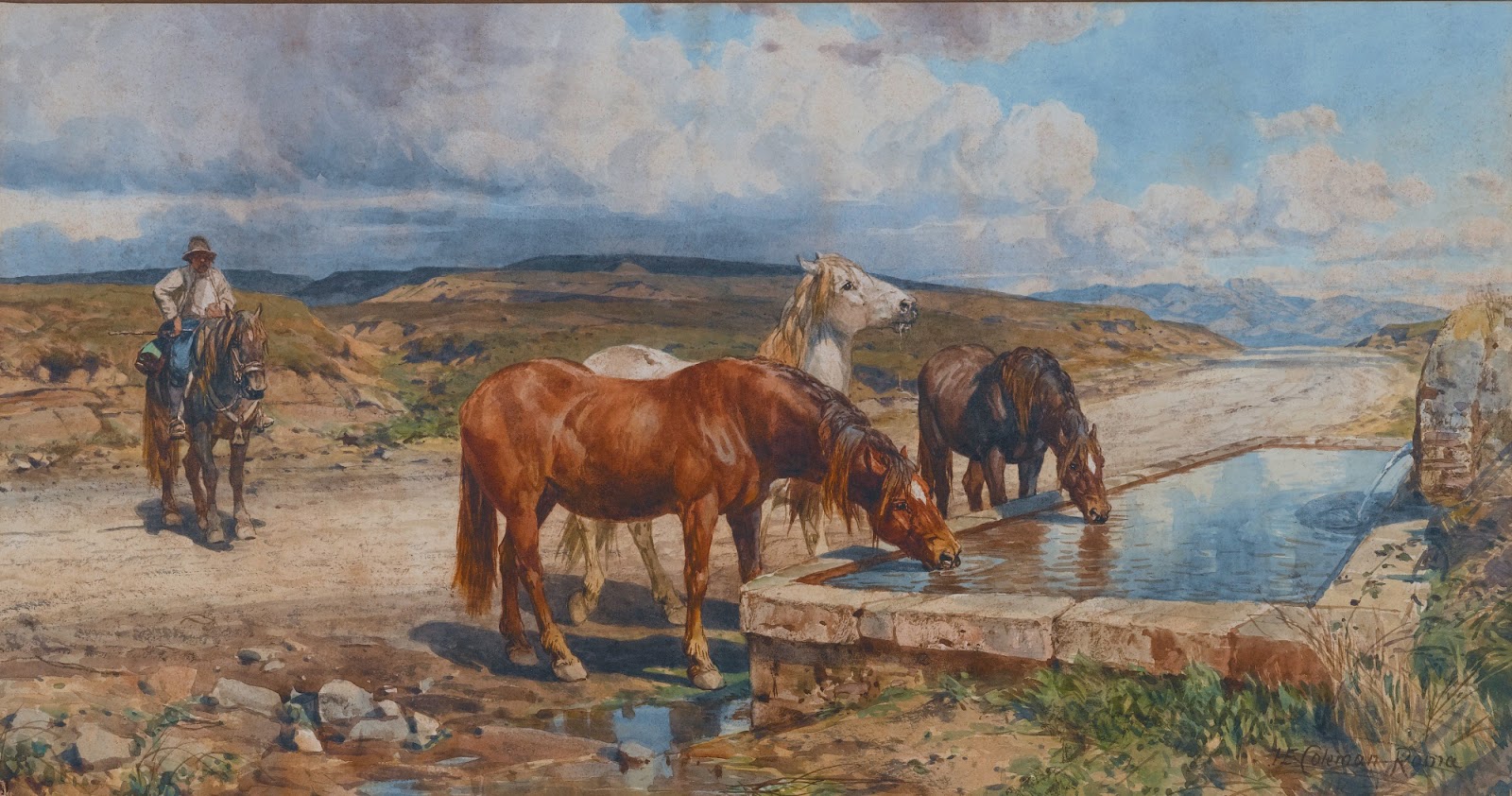 French Vocabulary Illustrated: abreuvoir