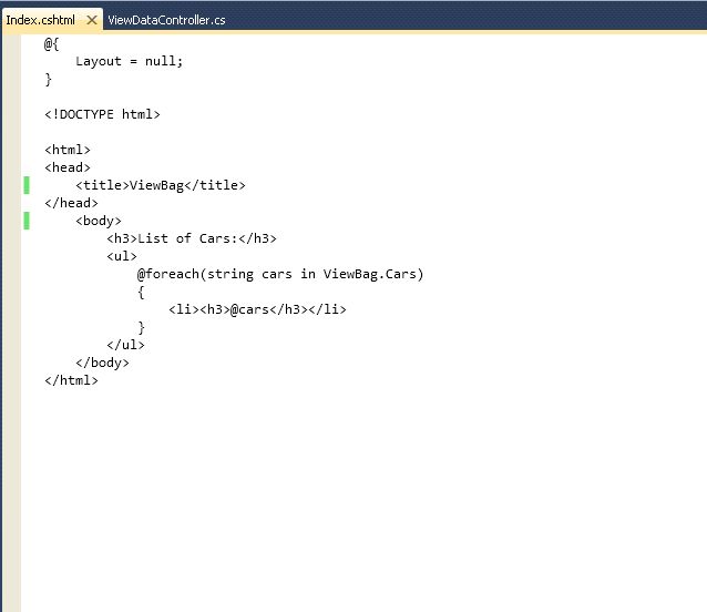 Viewbag In Mvc3 Razor 20fingers2brains