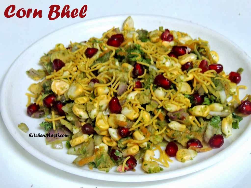Corn Bhel Recipe / Makai Ka Bhel | Vegetarian Recipes