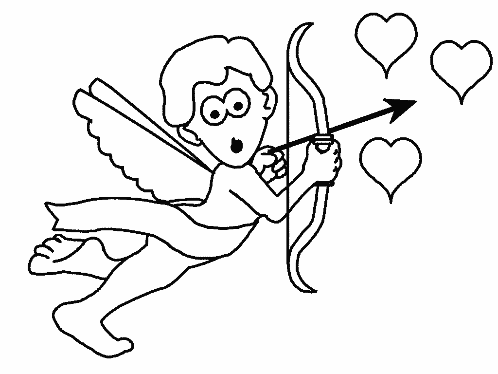 Dibujo de Cupido para colorear - COLOREA TUS DIBUJOS