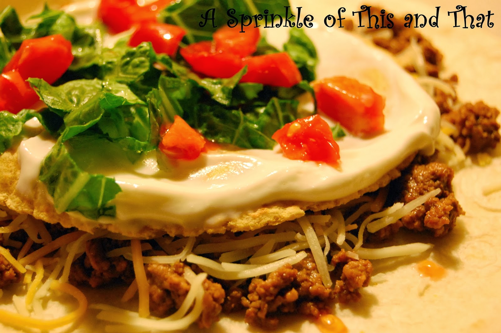 A Sprinkle of This and That: Taco Bell Crunch Wrap Supreme Knock off