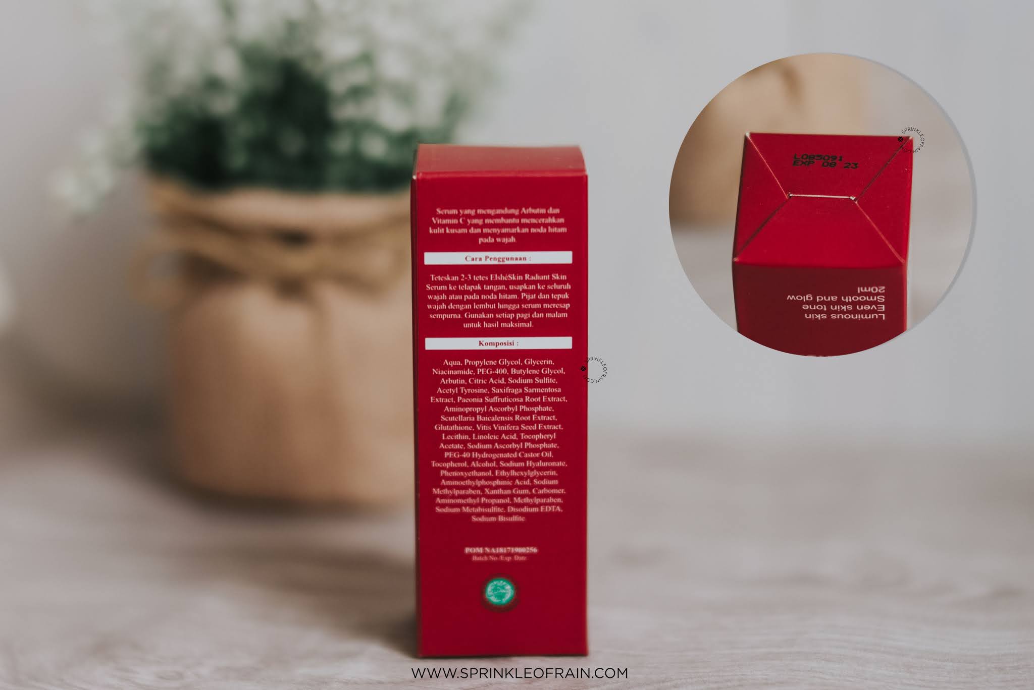 [REVIEW] Elshe Skin Radiant Skin Serum - Sprinkle of Rain