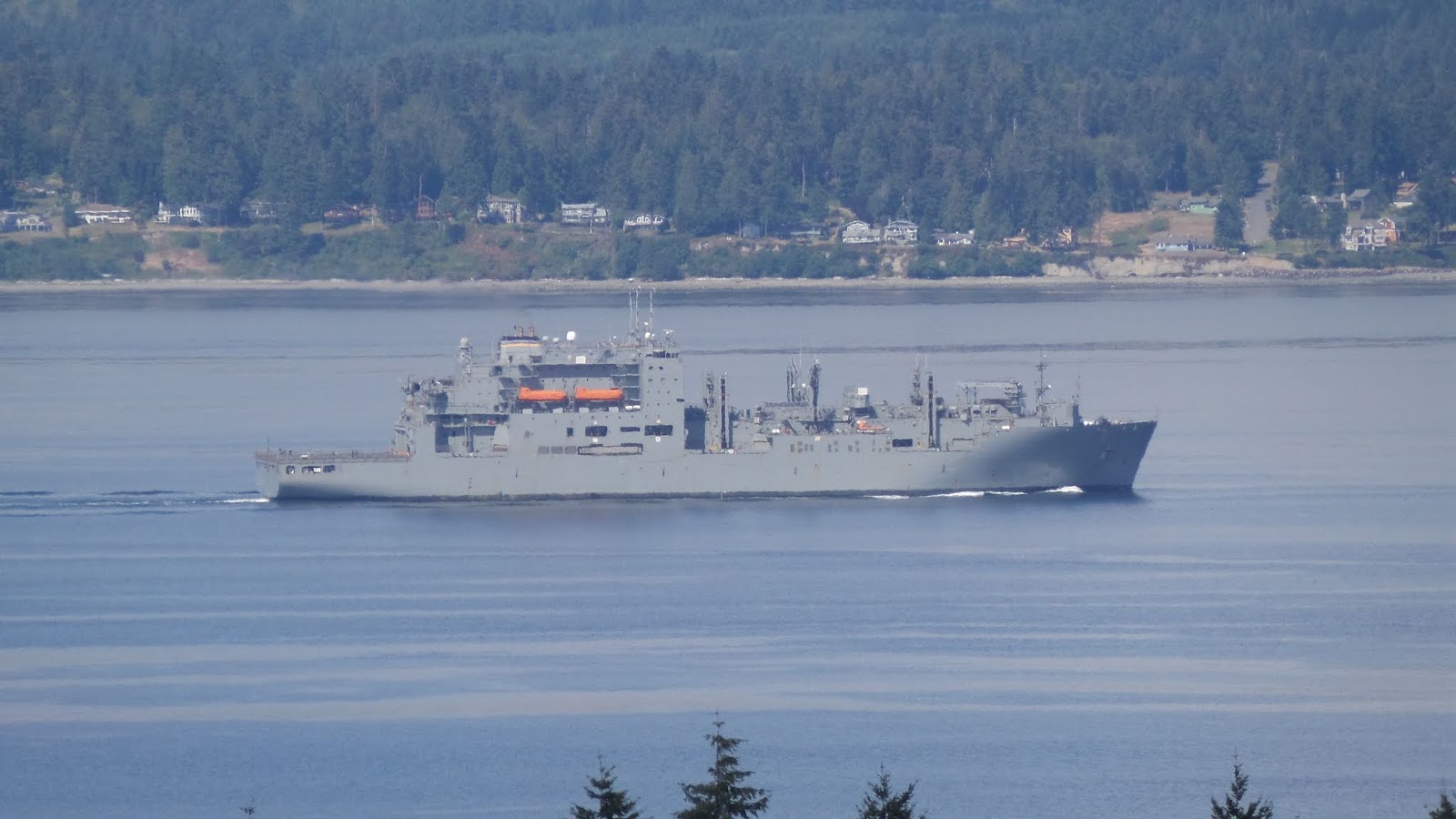 Shoreline Area News: Scene on the Sound: USNS Matthew C. Perry
