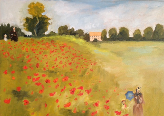Painting from the Masters: July Study - Poppies by Claude Monet