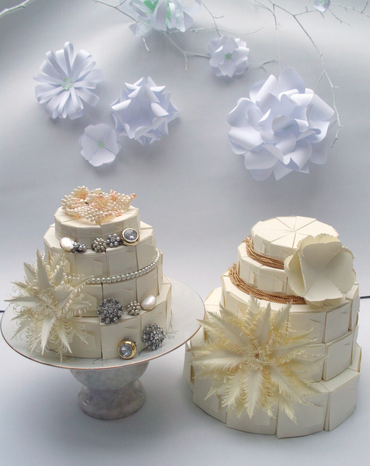 Handmade Paper-Heaven: Paper cake decor / Decor cu tort din hartie