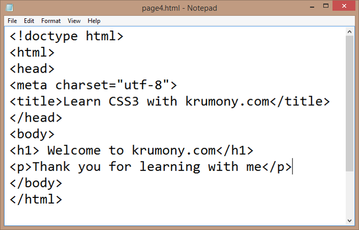 Krumony Introduction To HTML5 Krumony Introduction To HTML5