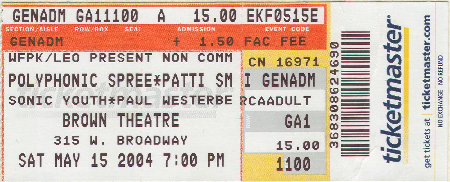 The Replacements Live Archive Project May 15 2004 Brown Theatre The Replacements Live Archive Project May 15 2004 Brown Theatre