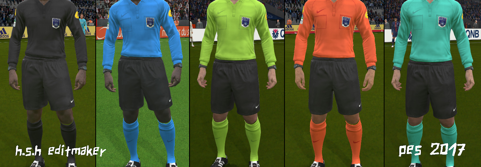 Ligue 1 Kits Referee 18-19 PES 2017