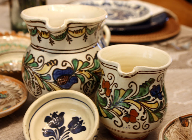 Life with the Mozas: Romanian Artisan Pottery Tablescape & a GREAT tea ...