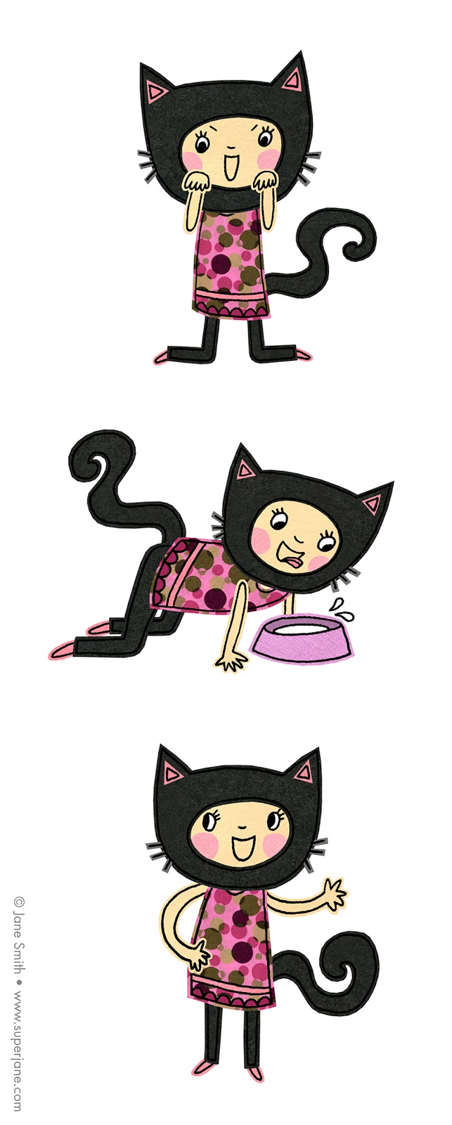 Bird Meets Worm: Miss Meow: Character Art