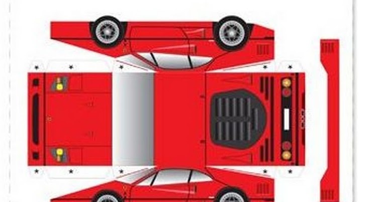 SP. Papel Modelismo: PaperCraft - Ferrari F40