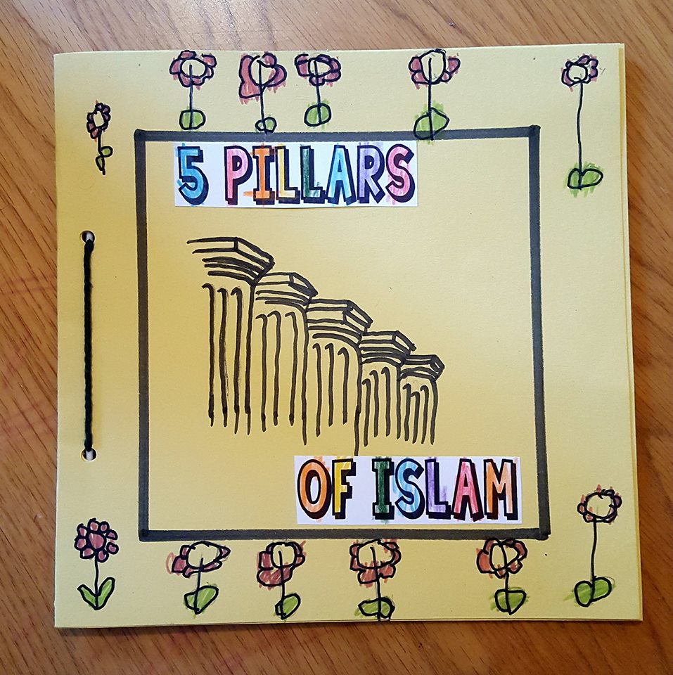 Iman's Home-School: Pillars of Islam Colouring Poster