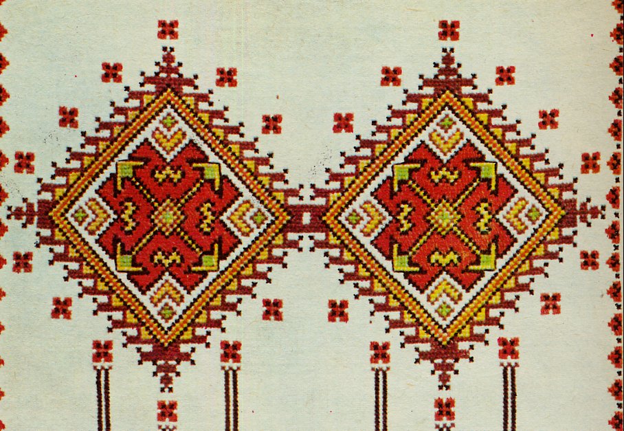 FolkCostume&Embroidery: Hutsul Cross Stitch Embroidery, Ukraine