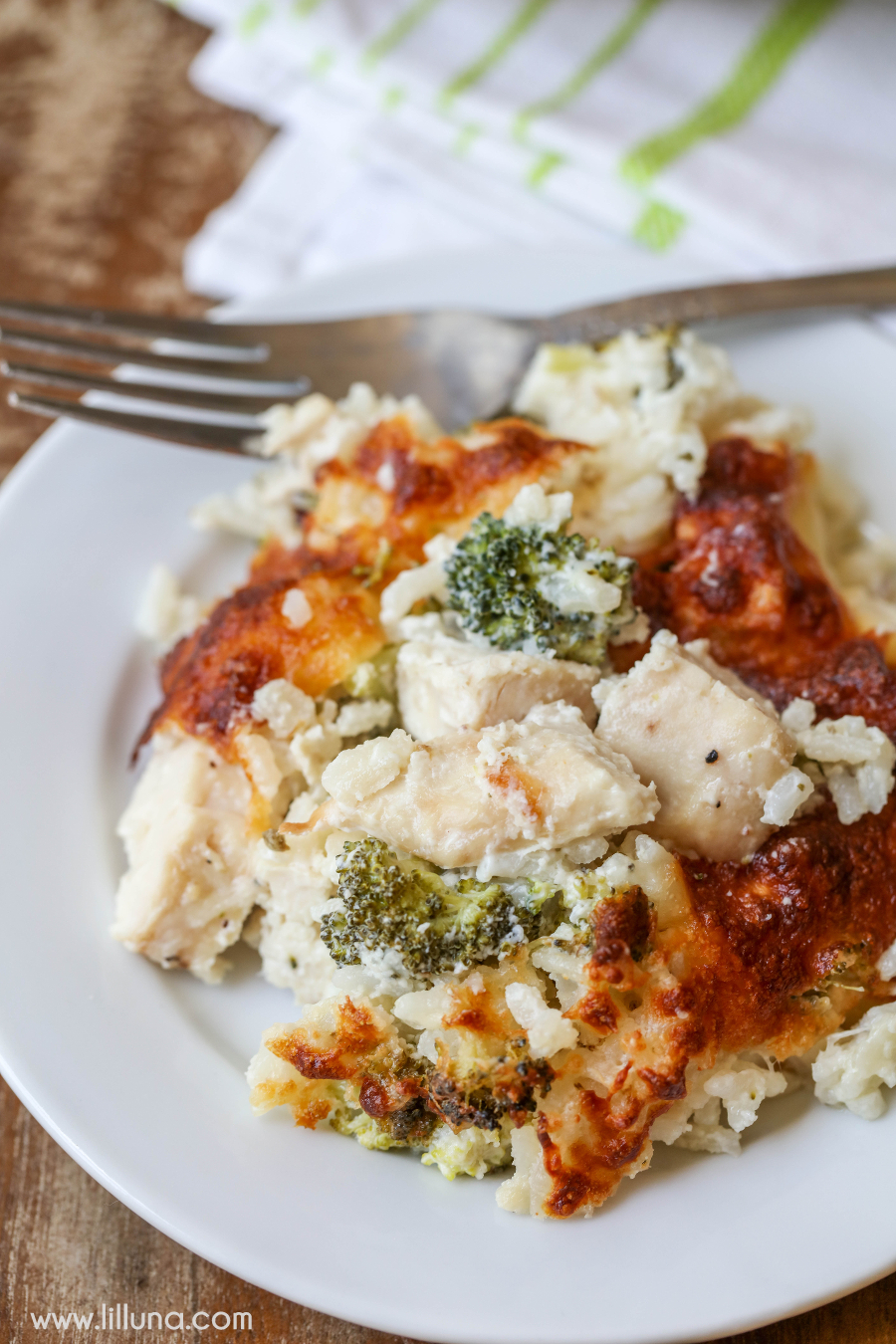 Cheesy Chicken Rice Bake