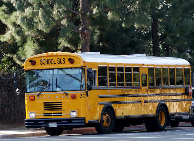 A photo, A thought............: Observation: California school bus.......