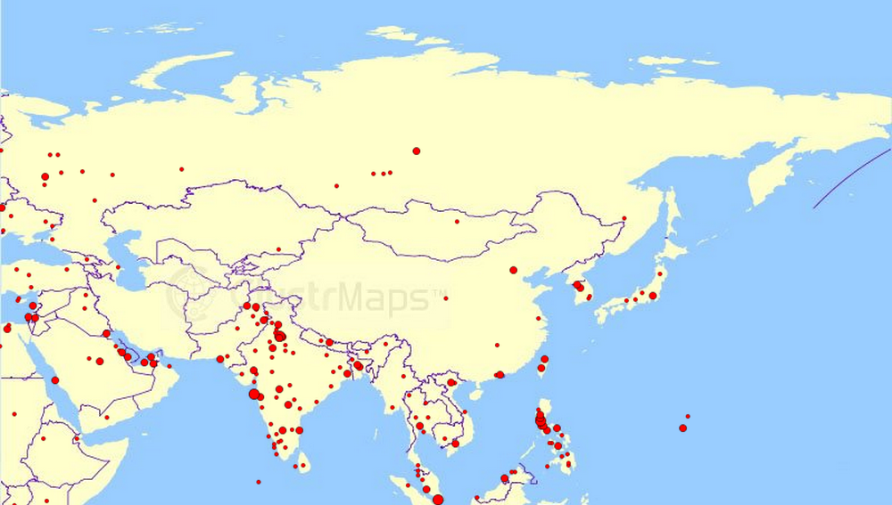 Mrs. Yollis' Classroom Blog: National Geographic's Giant Map of Asia