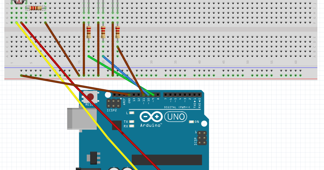Arduino Projects: Arduino Experiment 6 - Photo Resistor Modify
