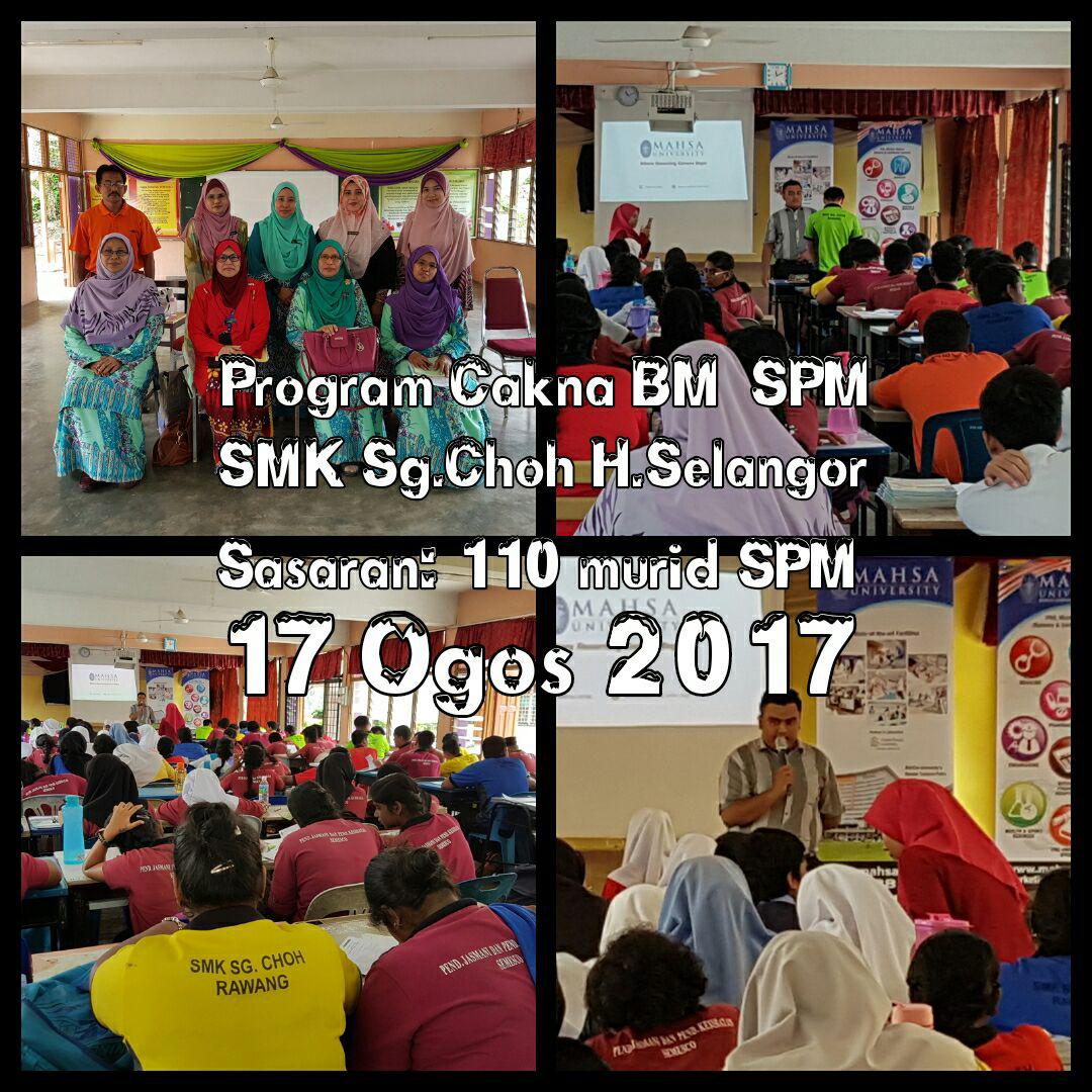 Blog Smk Sg Choh Semesco Program Cakna Bm Spm Smk Sungai Choh