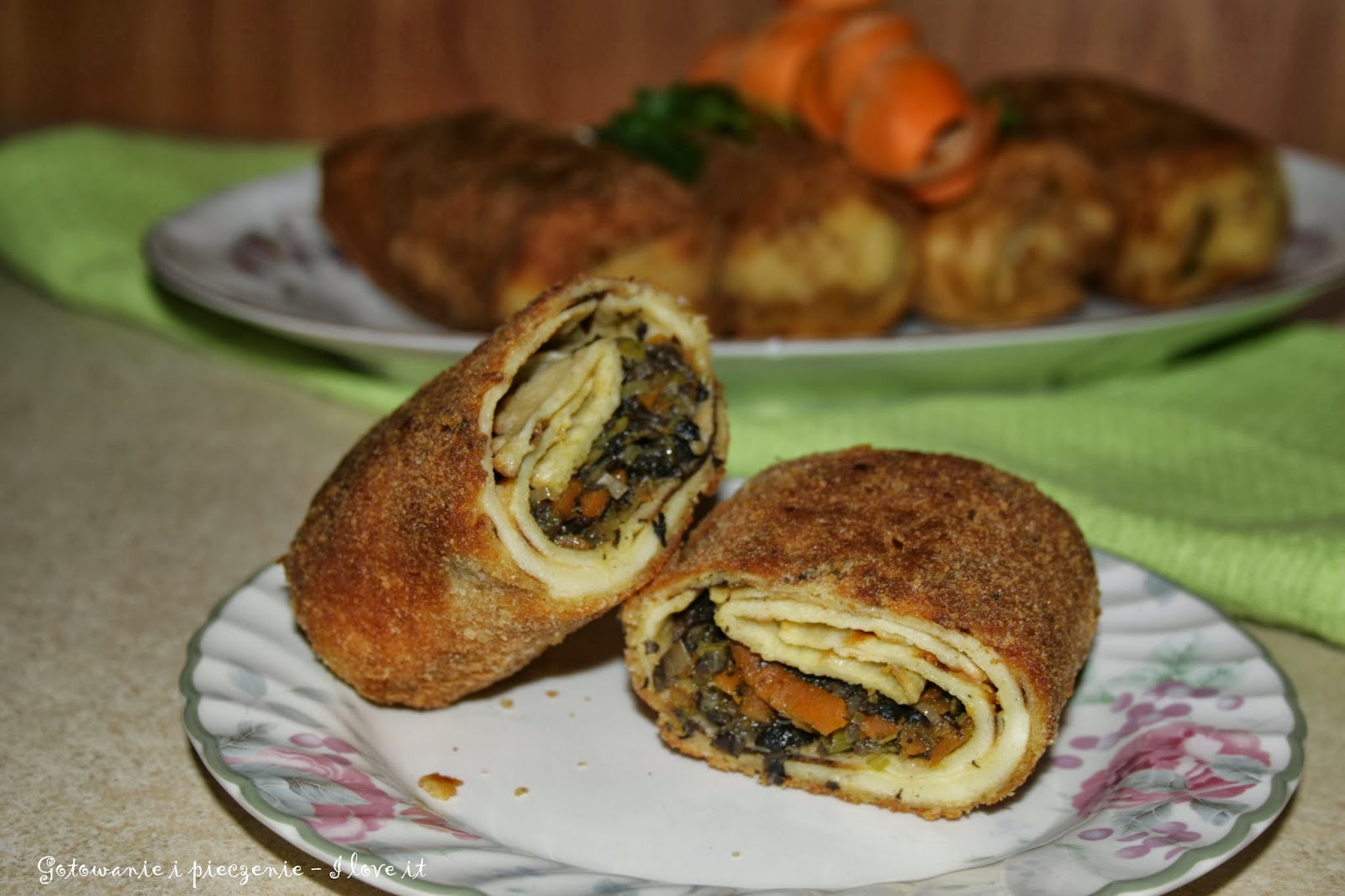 Krokiety z pieczarkami, porem i marchewką - Gotowanie i pieczenie - I ...