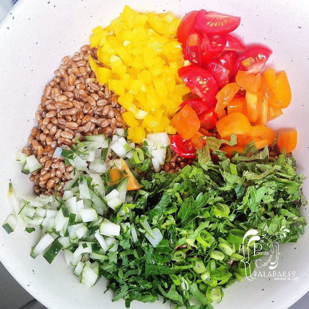 Poesía Culinaria . Sabores de Nati: Tabbouleh / Tabulé de trigo [Cocina ...