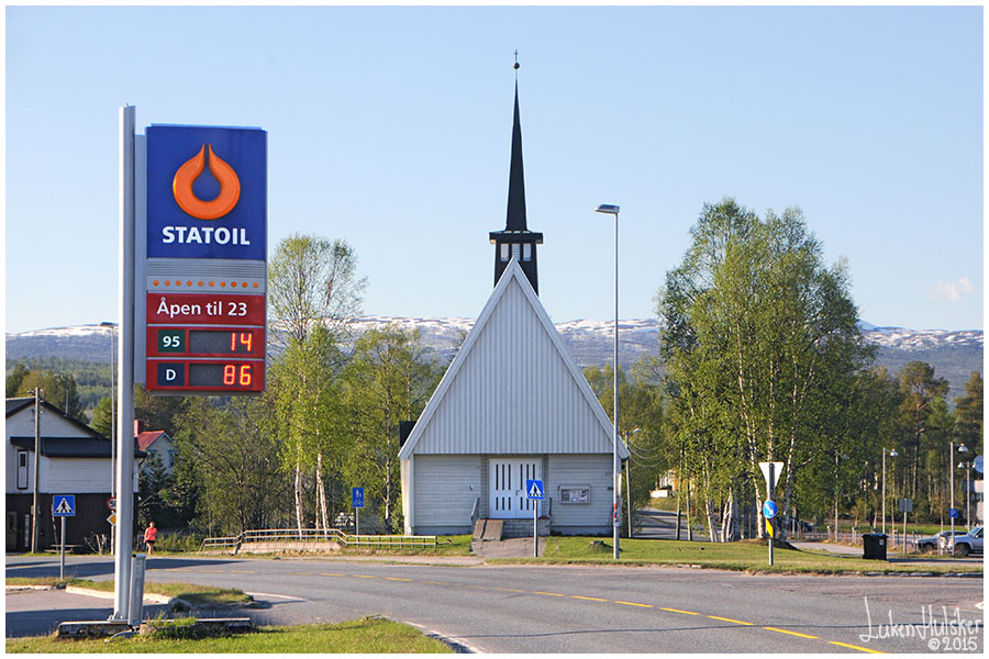 NORGE.nl: Heggelia kapell & Statoil - Bardu / Setermoen