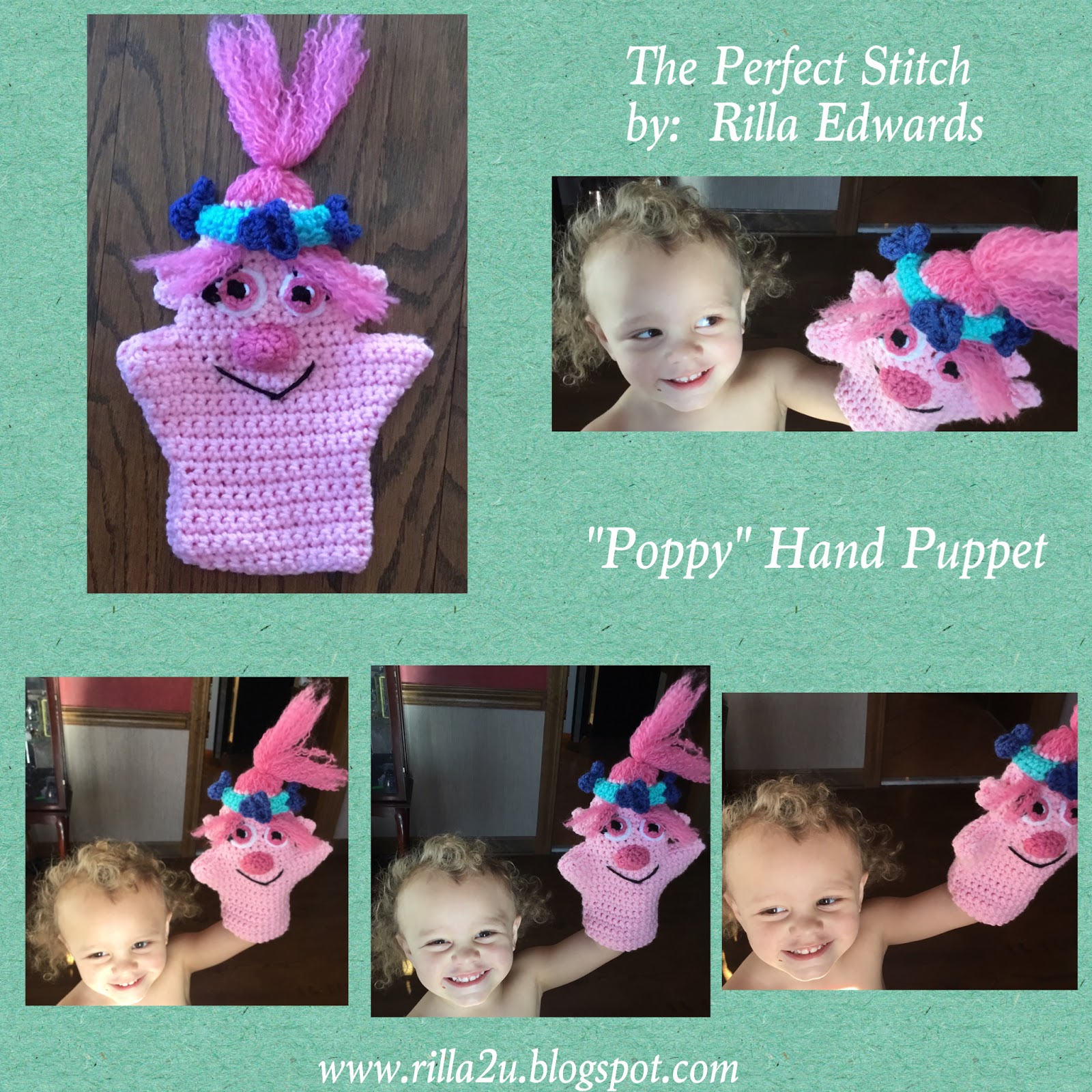 The Perfect Stitch...: Trolls - Poppy Hand Puppet