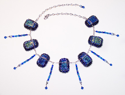 Blue rainbow - a bead embroidery and wirework tutorial for beginners ...
