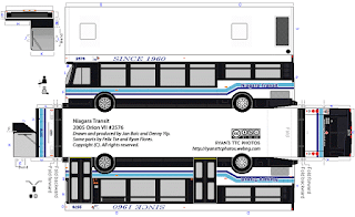 SP. Papel Modelismo: PaperBus 2005 Orion VII - Niagara Transit