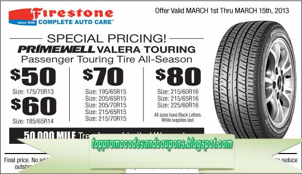 Free Promo Codes and Coupons 2023: Firestone Coupons