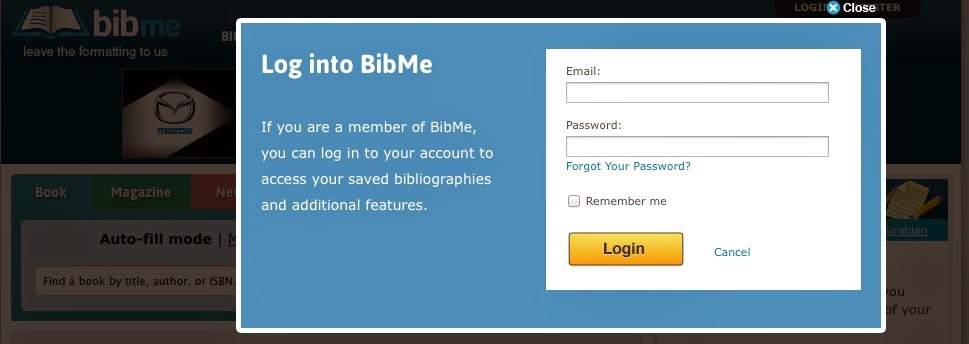 Daniel's educational blog: Tools for Productivity - BibMe review