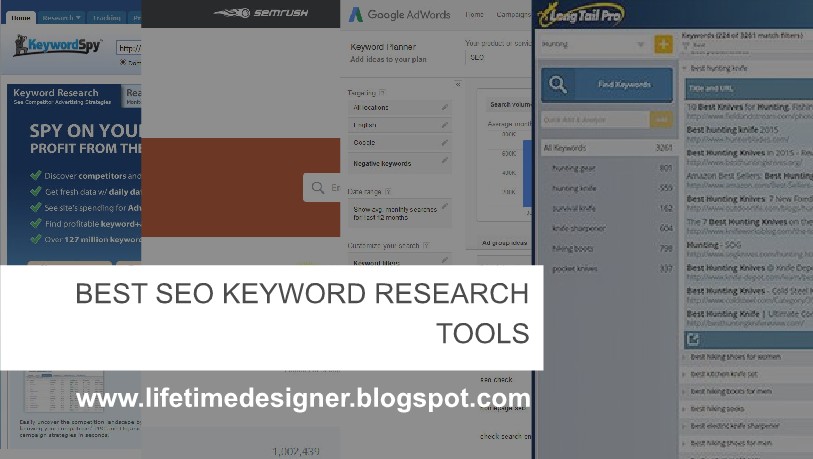 Best SEO Keyword Research Tools - Lifetime Designer
