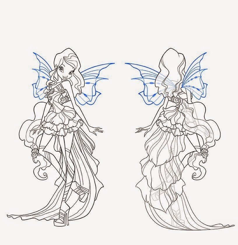 Winx Club Sirenix: ¡¡Bocetos de nuevas poses del Winx Club Harmonix!!