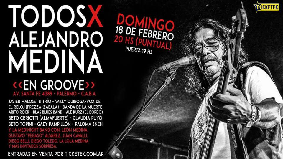 l a g r o s s a r o c k: TODOS POR ALEJANDRO MEDINA