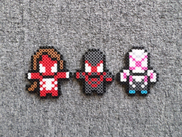 Long Black Fingers : Ultimate Spiders Perler Beads
