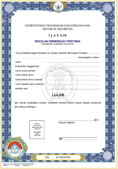 PETUNJUK TEKNIS PENGISIAN BLANGKO IJASAH SD,SLB,SMP,SMA,SMK TAHUN 2016 | HARYOTO BERBAGI