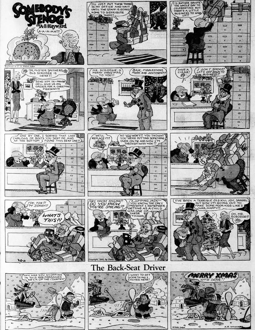 Ominous Octopus Omnibus: Christmas Comic Strips