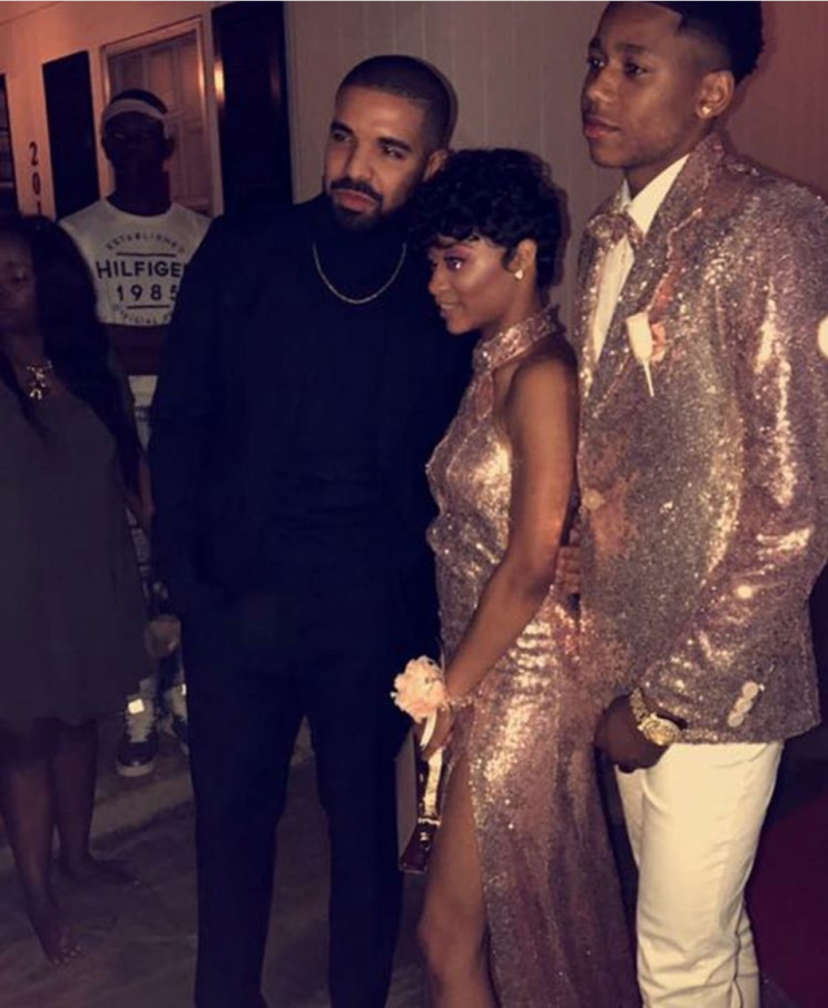 Photos: Drake flies to Memphis to see his cousin off to prom