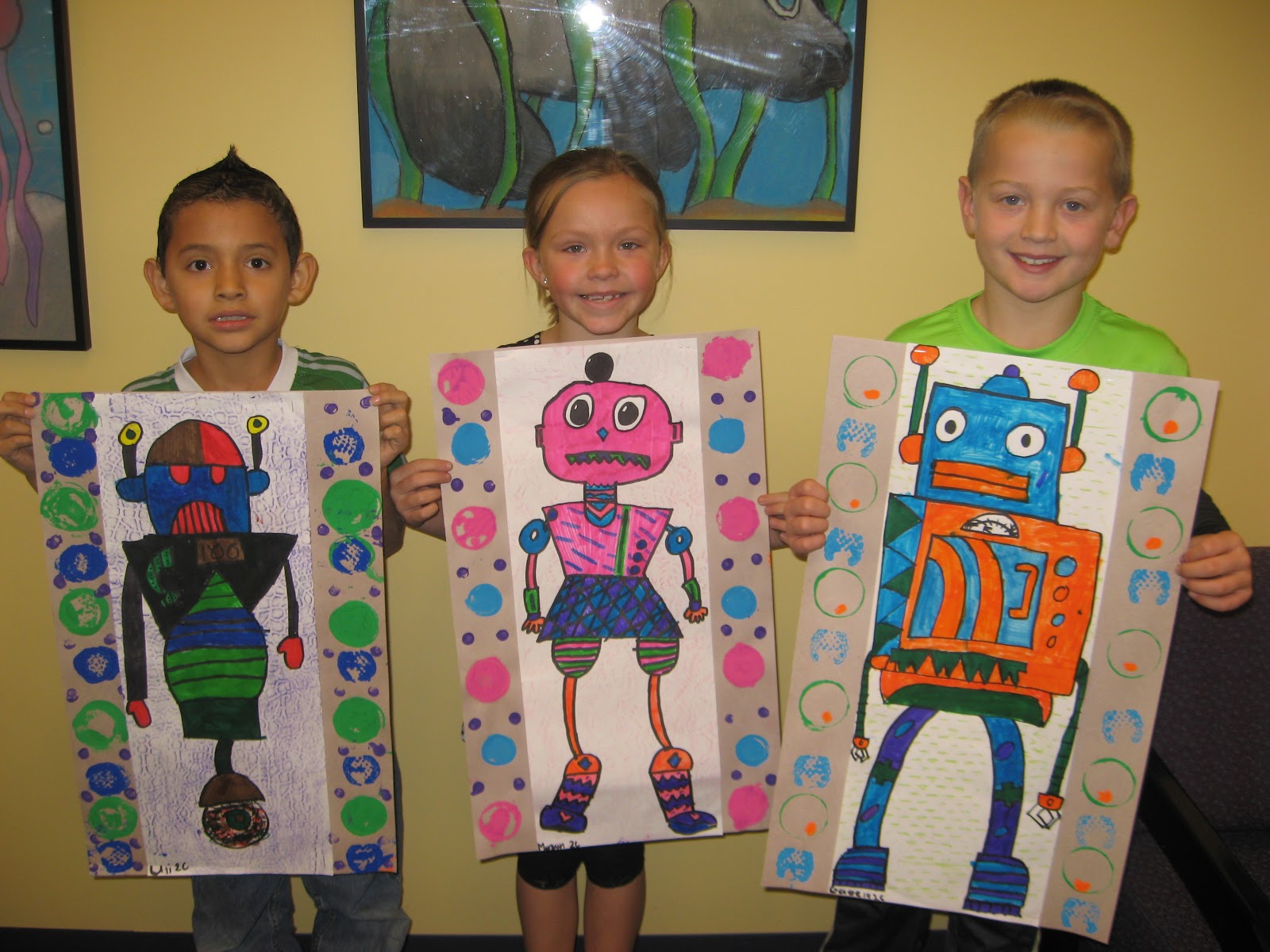 Jamestown Elementary Art Blog: 2nd Grade Da Vinci Invented Robots