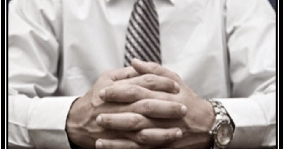 Body language: Clenching and clasping of the hands